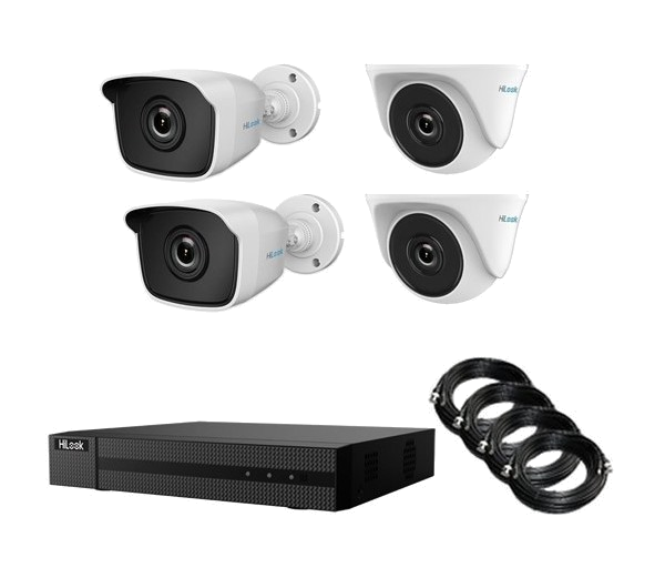 Combo de Seguridad CCTV Hillook DVR Full HD 1080p, Pentahibrido H.264 ...